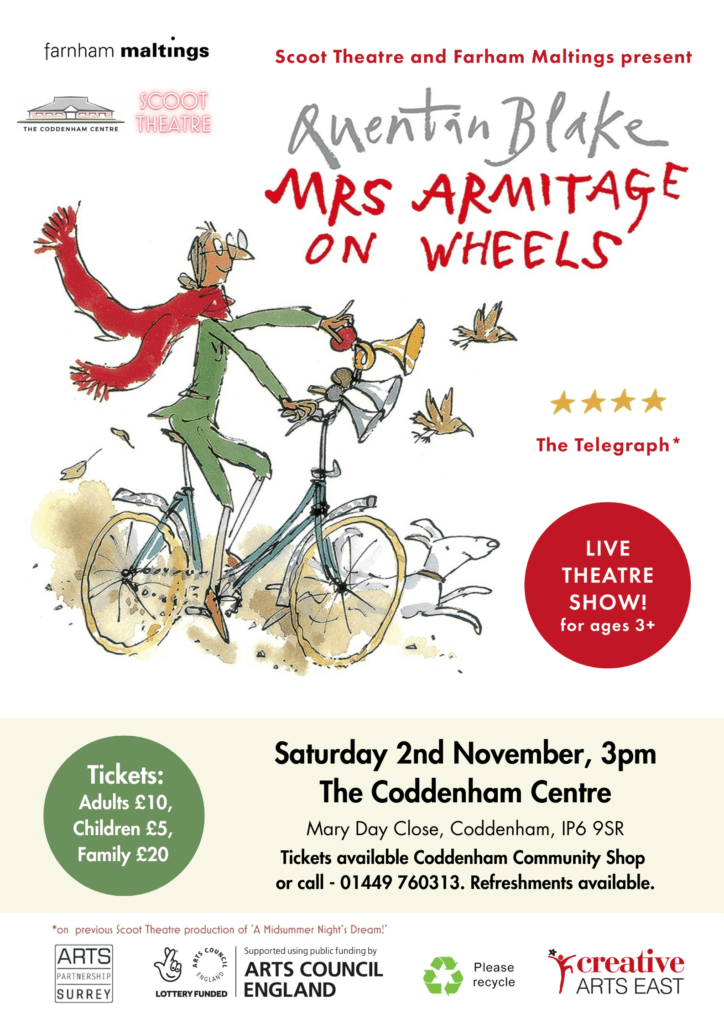 Family Entertainment TODAY at the Coddenham Centre. - The Coddenham Centre